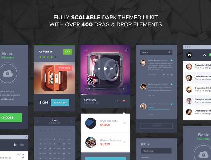 UI Kit + UI Kit Dark