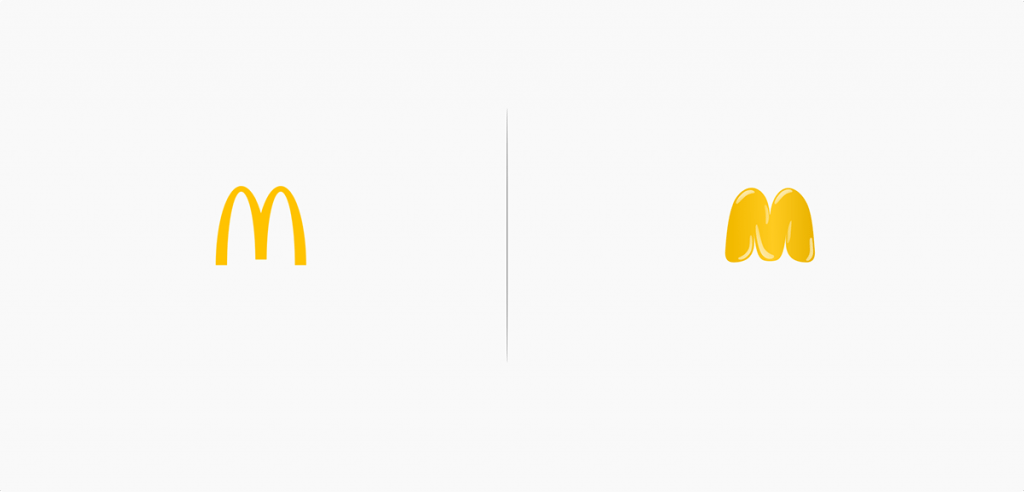 Logos showing the flaws of their products - webdevsupply
